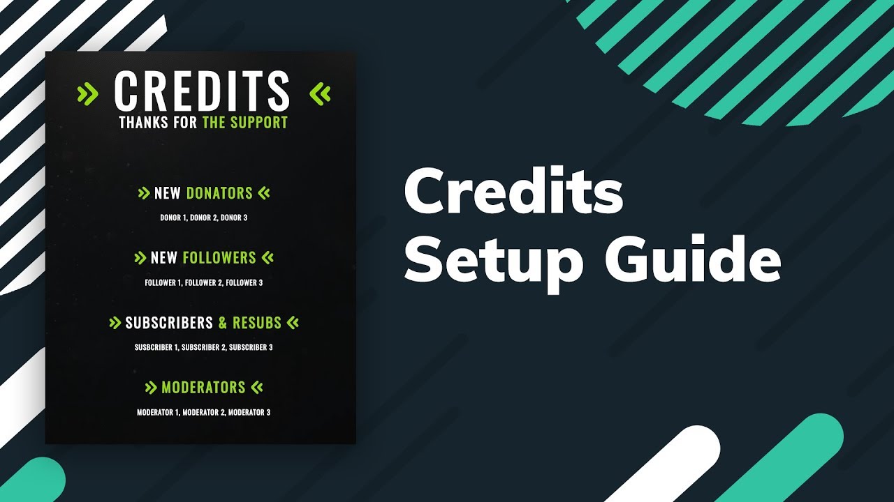 How to use the Streamlabs Credits overlay | Thank your community on stream!