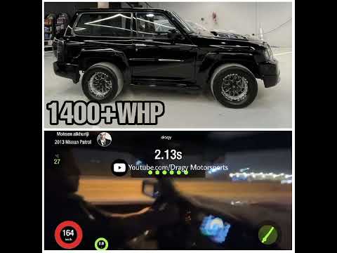 1400+WHP Nissan Patrol TB48 TWIN TURBO| Insane Dragy Times from 100-200 Km/h !