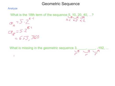 Algebra2 9.3 Geometric Sequence