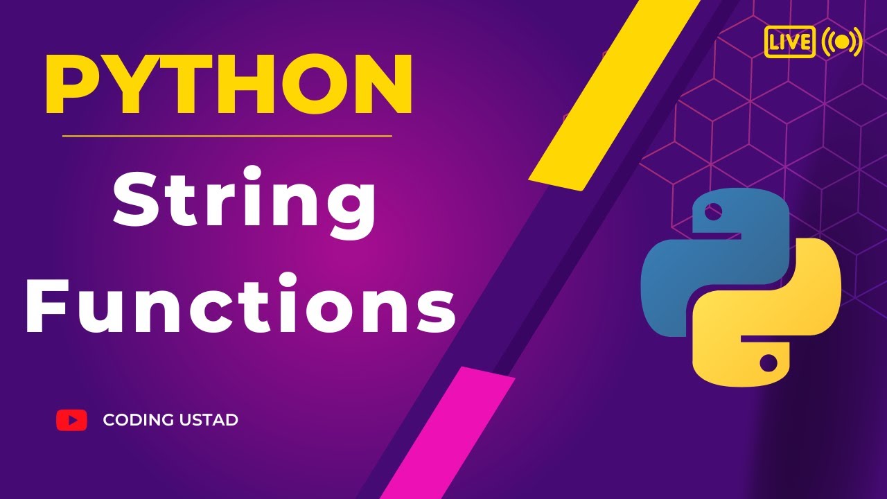 String functions  | python strings function tutorial in hindi