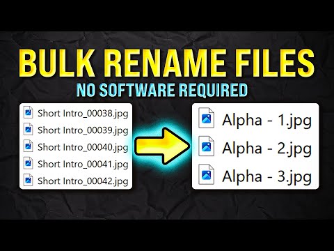 How to Rename Multiple Files in Sequence Without Any Software (EASY METHOD)