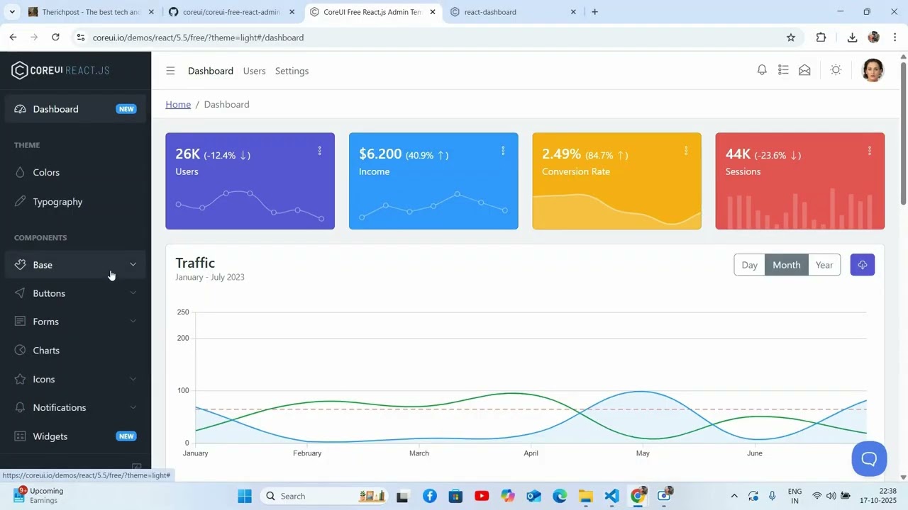 🚀 How to Set Up a React Admin Dashboard in 5 Minutes | CoreUI React Tutorial 2025