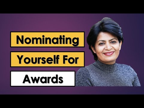 Nominating Yourself for Awards
