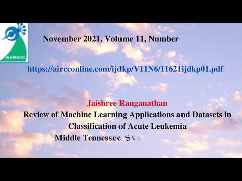 International Journal of Data Mining and Knowledge Management Process