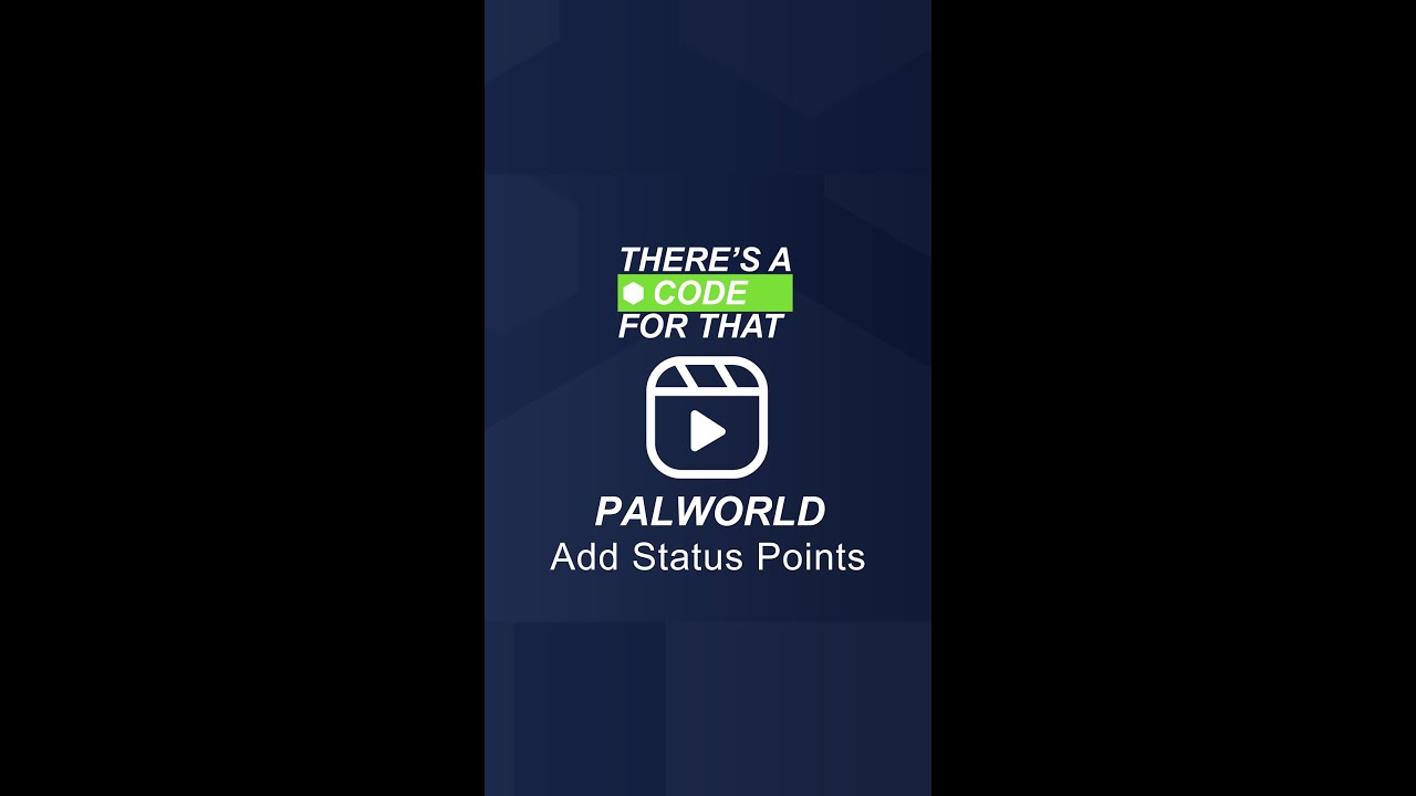 🌾 MASTER your SKILLS in PALWORLD with PLITCH's 'Add Status Points' cheat 🔧