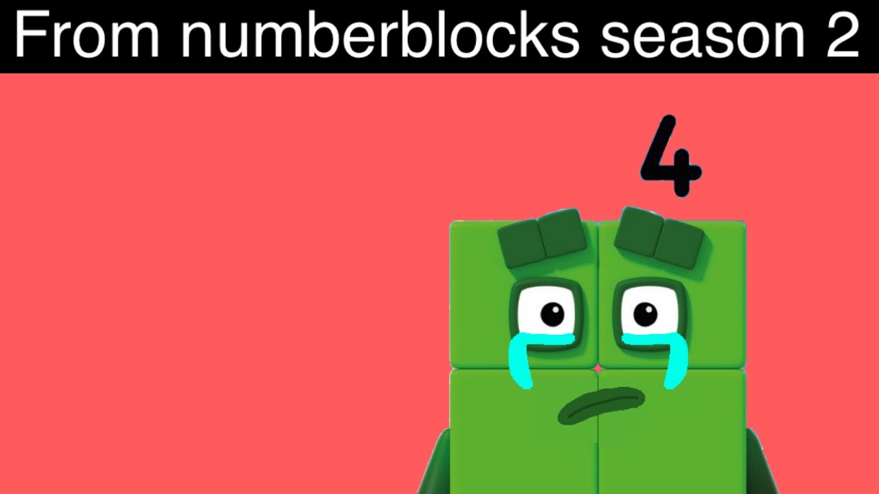 Numberblock Four Crying