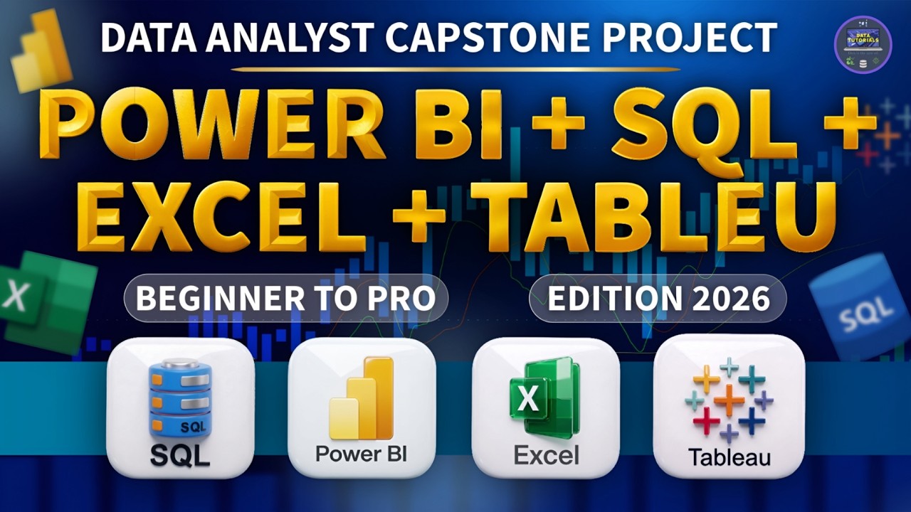 Data Analyst Full Project Tutorial | SQL + Excel + Power BI + Tableau | End to End | Edition 2026