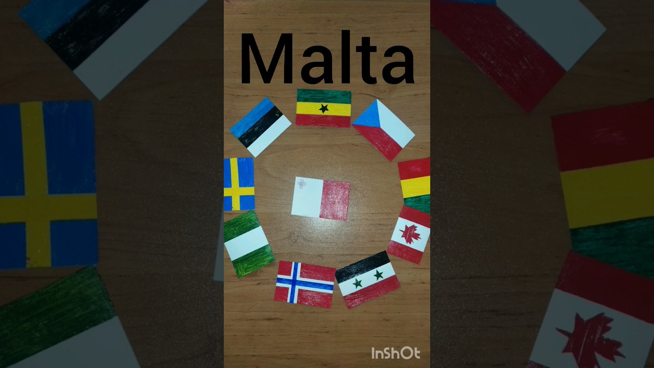 Painting the flag of Malta🥰, the country whose government has the most compromise with its people