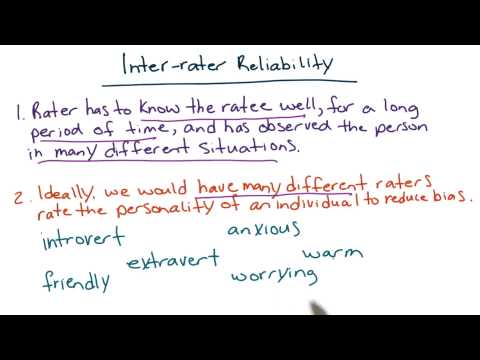 Inter-rater reliability - Intro to Psychology