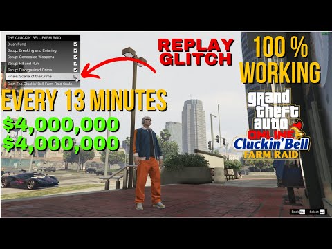 Cluckin' Bell Heist SOLO Replay Glitch 💸 $4M/Hour in GTA 5 Online (2025 Method) #gtaonline
