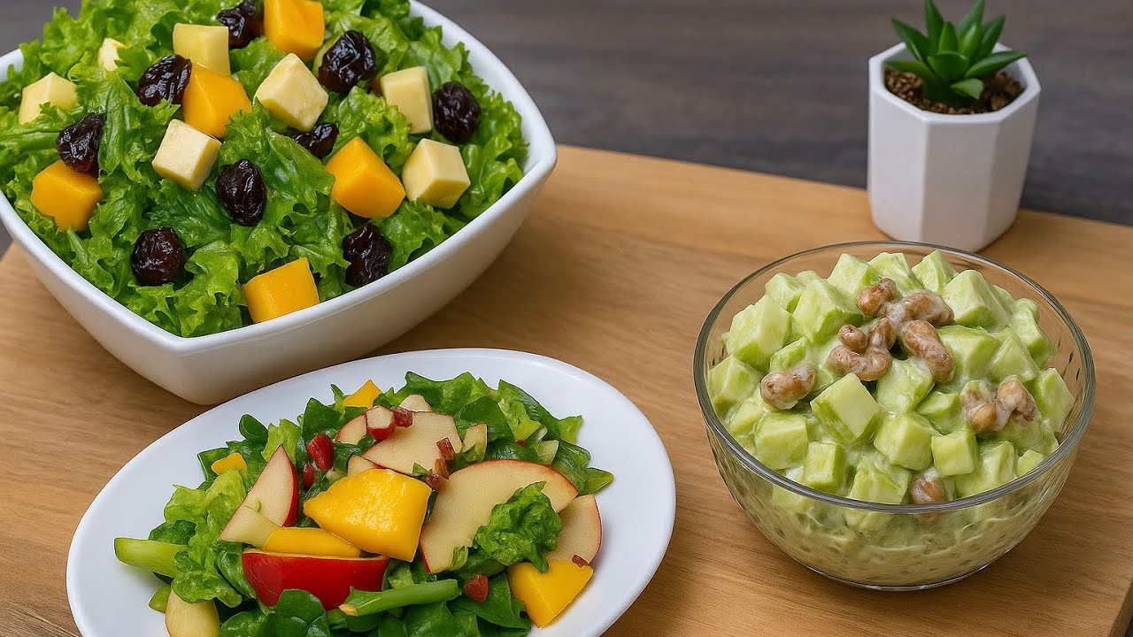 🥗🍏🥭 Healthy and Nutritious Salad Trilogy 🌿✨