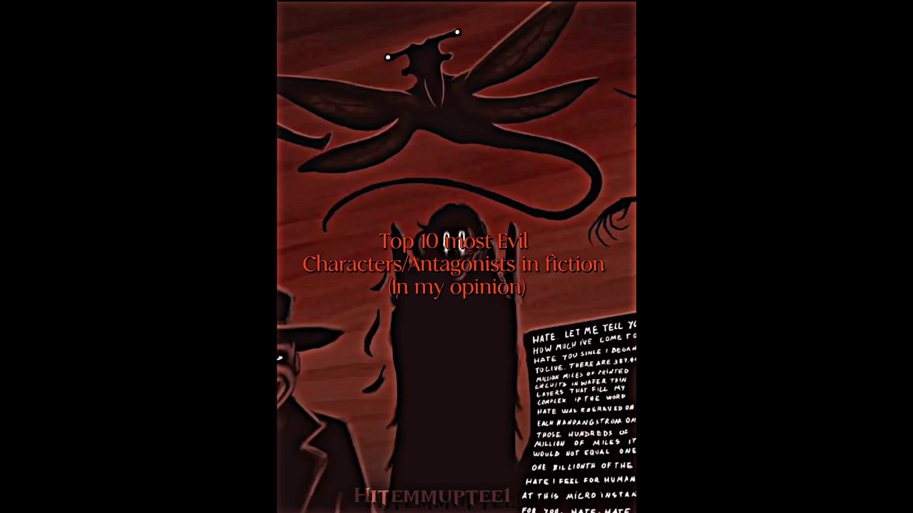 Top 10 most evil characters in fiction #evil #eviltrinity #foryou #virlvideo #fyp #trending