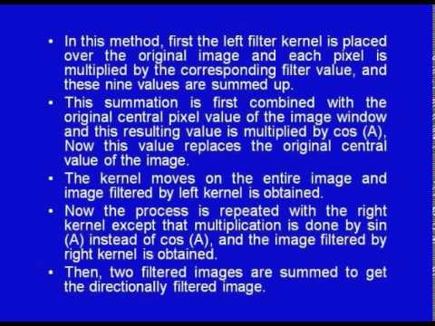 Mod-01 Lec 18 Spatial Filtering-Edge Removal