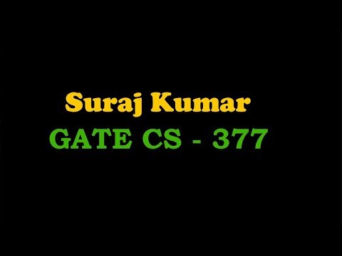 70 Suraj Kumar AIR 377 | Ravindrababu Ravula
