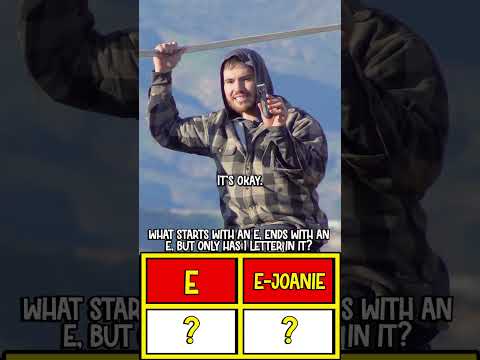 What Starts With E, Ends With E, And Has 1 Letter In It? #shorts
