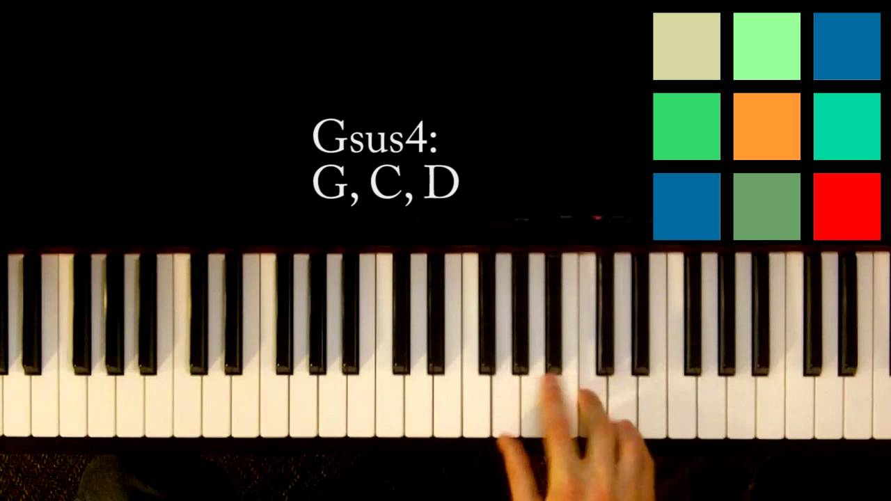 How To Play A Gsus4 Chord On The Piano