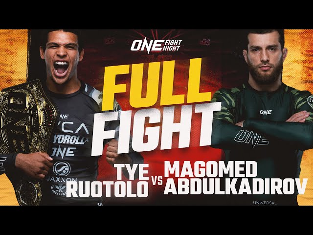 Tye Ruotolo ONE Fight Night 31: FREE FULL FIGHT: Tye Ruotolo outclasses ...
