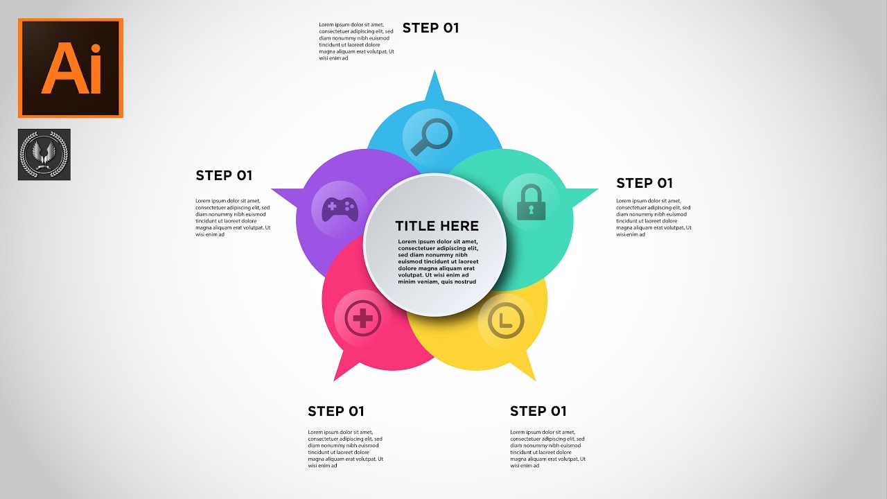 Adobe illustrator CC Tutorial - How to make an infographic
