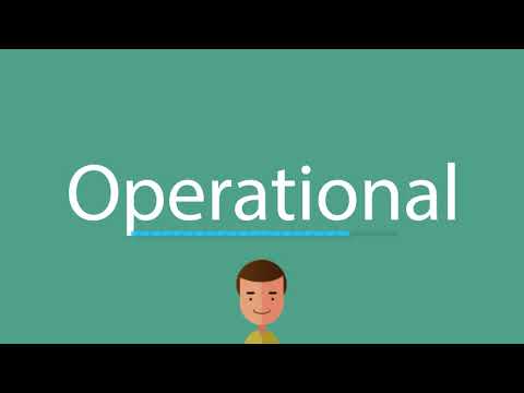 Operational pronunciation