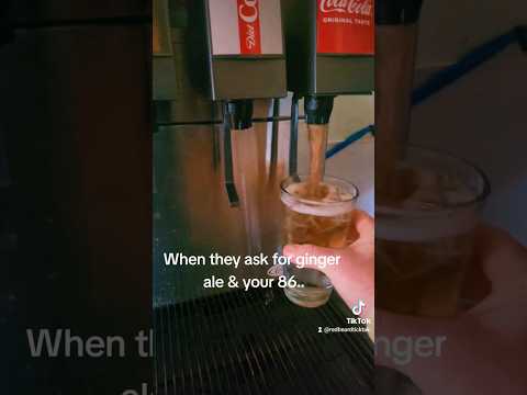 when they ask for a gingerale and your 86d #travel #fired #serverlife #funny #restaurant #servertech