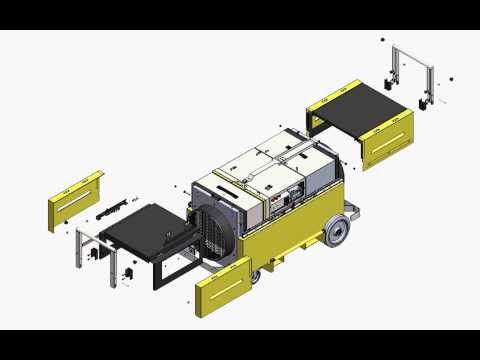 Trotec Luftreiniger TAC 5000 -- Animation der Gerätekonstruktion