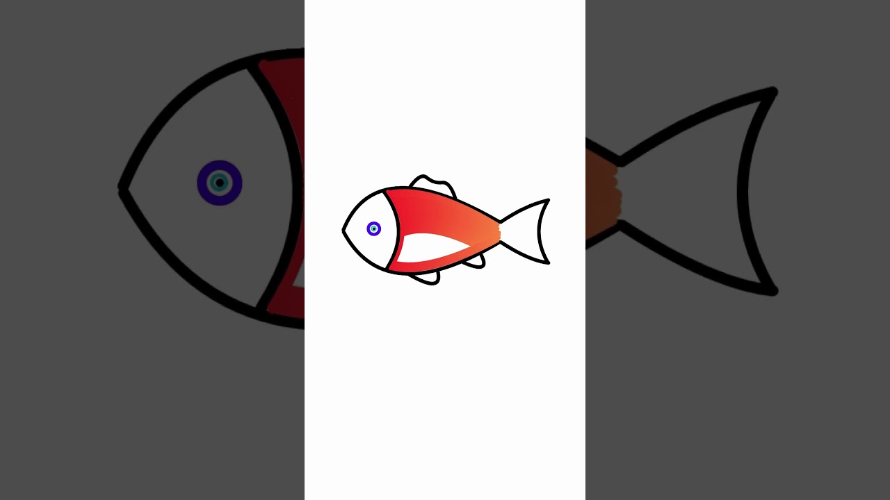 Quick Cute Fish Drawing in 60 Seconds!