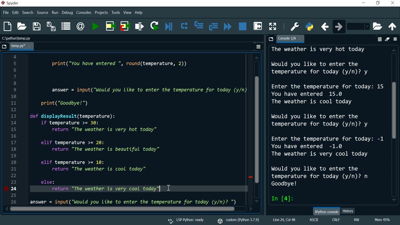 Python 20: A function that takes an argument and return a string value