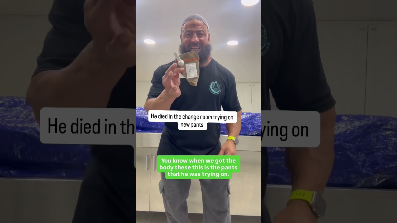 He died trying on new pants - The Muslim Undertaker