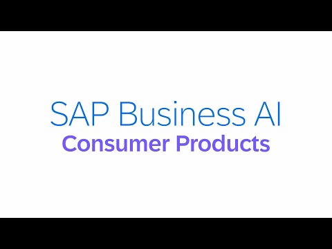 SAP Business AI for Consumer Products | SAP Business Suite