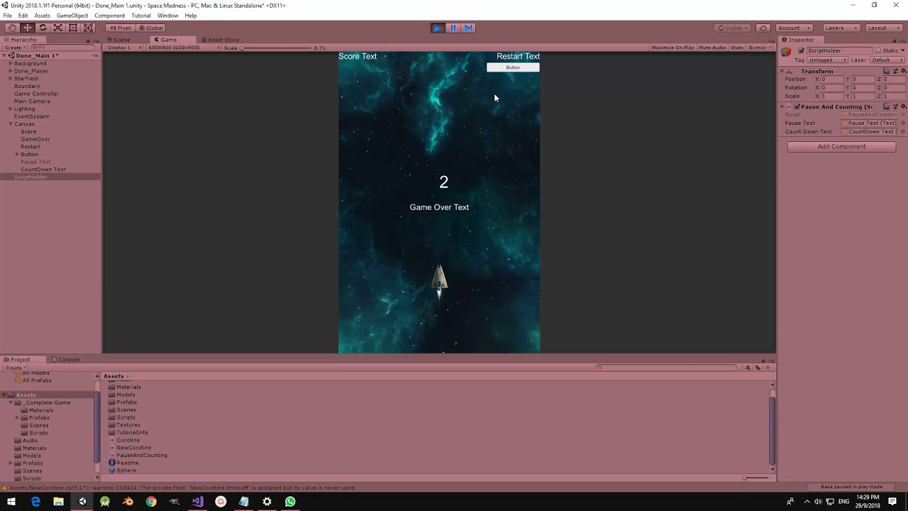 How To Pause Game When Incoming Call Or Home Button Pressed Occur Questions And Answers Unity