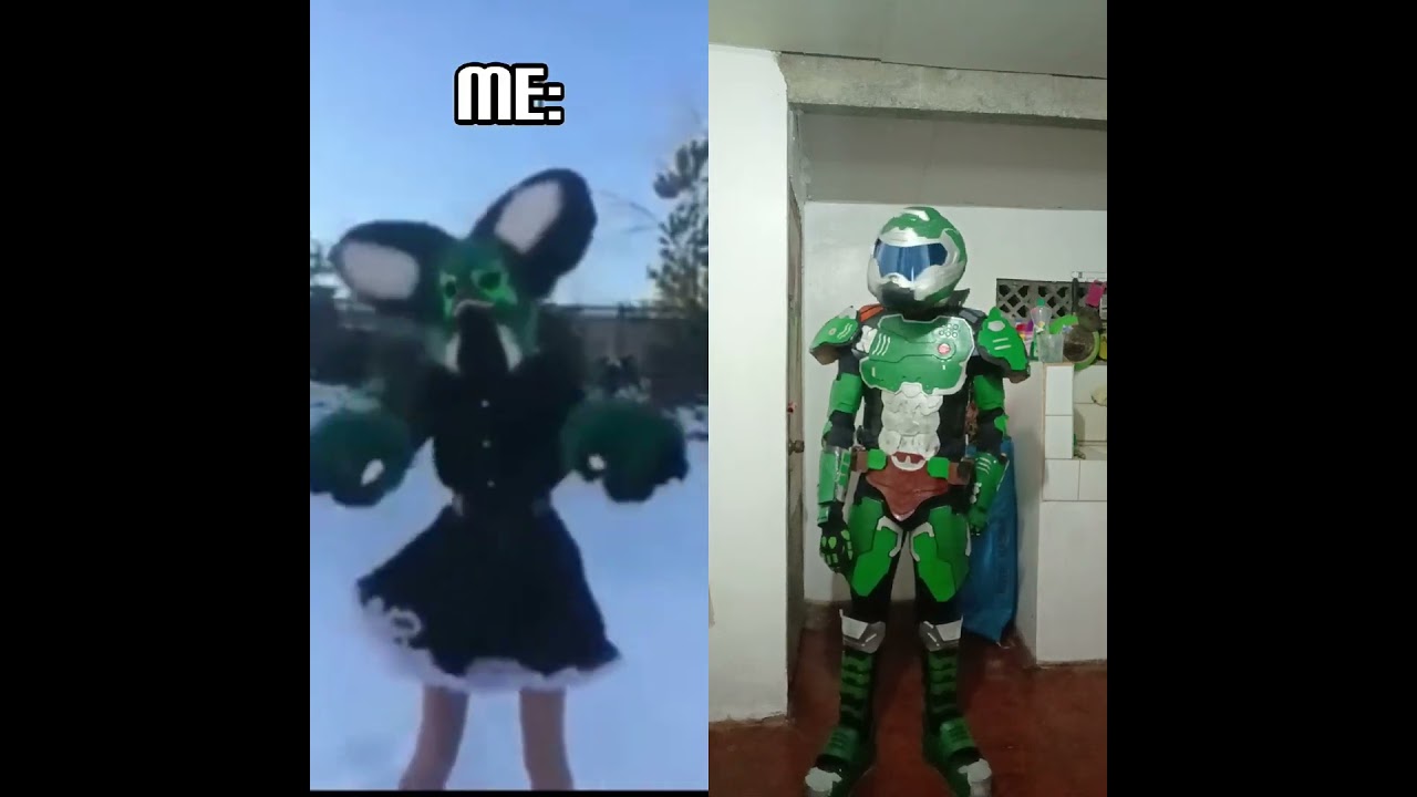 Furry: Duet me... Doom Slayer: 😑_-_🤣🤣🤣 #cosplay #doomslayer #doom #furries #hatefurries #funnyvideo.