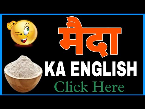 maida ko english mein kya kahate hain | maida ko english me kya kehte hai