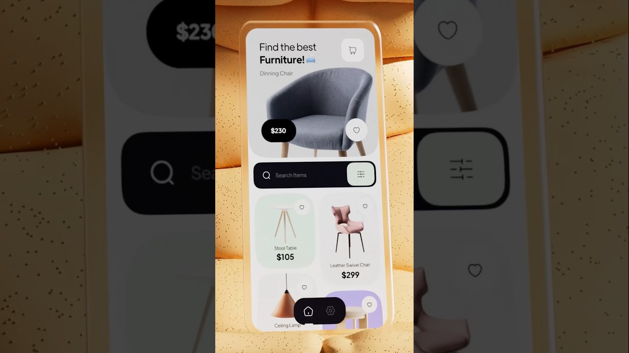 3D motion video for QClay design #uiux #interface #dribbble #ui #ux #dailyinspiration #appdesign