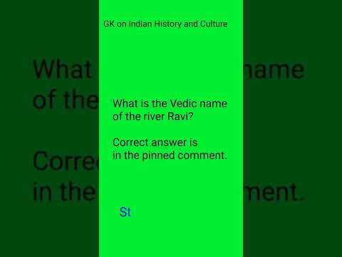 What is the Vedic name of the river Ravi?