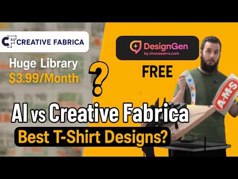 Is Creative Fabrica still Worth $47 with AI now? T-Shirt Design Showdown