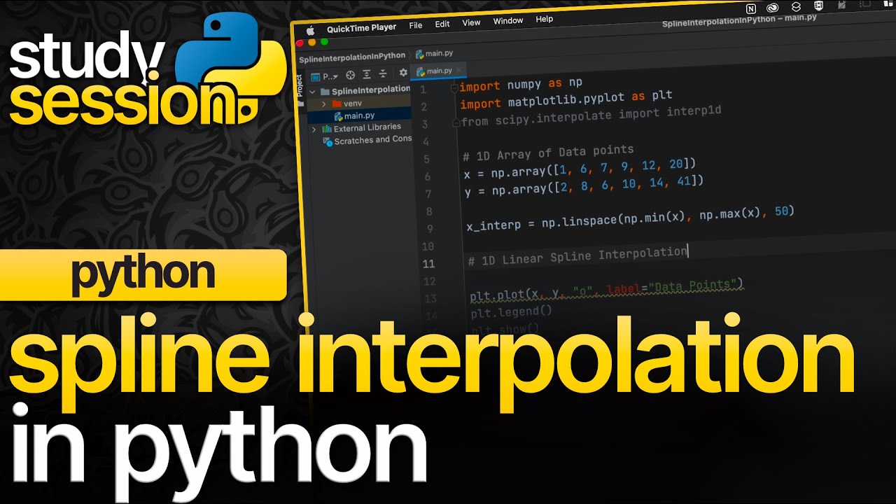 Spline Interpolation In Python (Linear, Quadratic, Cubic, etc…) | Numerical Methods