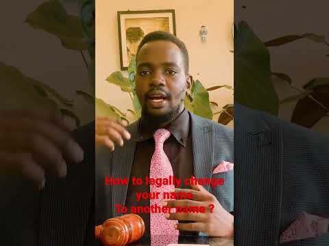 How to legally change your name to another name? What legal document do you need?