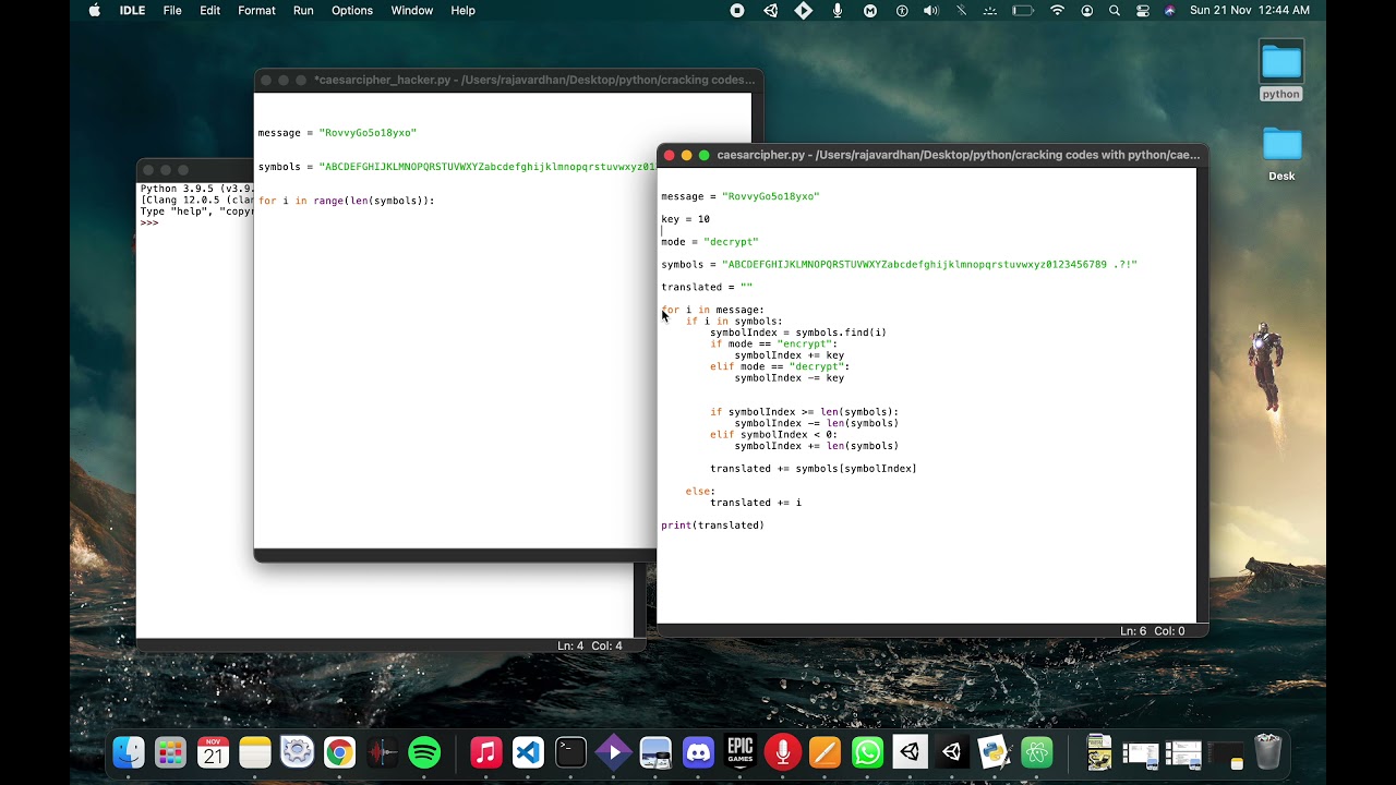 Cracking codes with python - 03 | Caesar cipher hacker