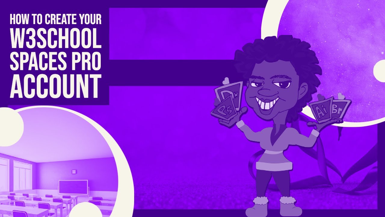 How to create your W3School Spaces Pro Account