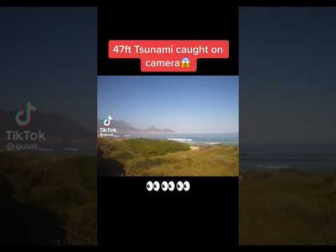 tsunami caught on camera 👀