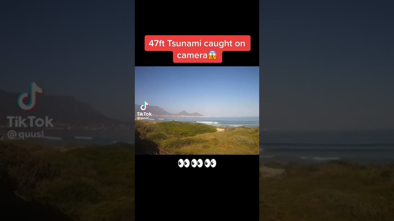 tsunami caught on camera 👀