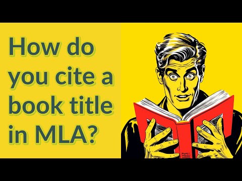 How do you cite a book title in MLA?