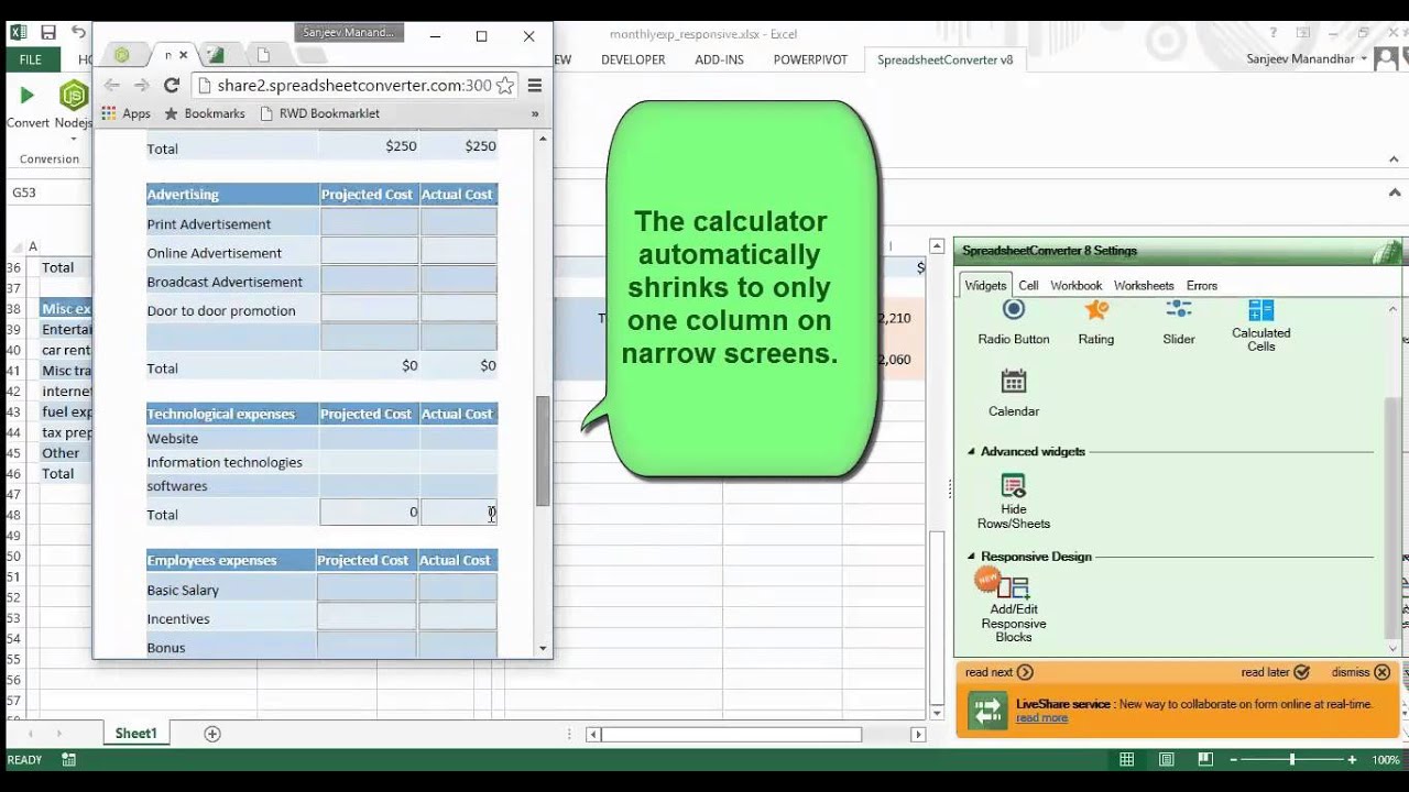 SpreadsheetConverter version 8 Introduction video version 2