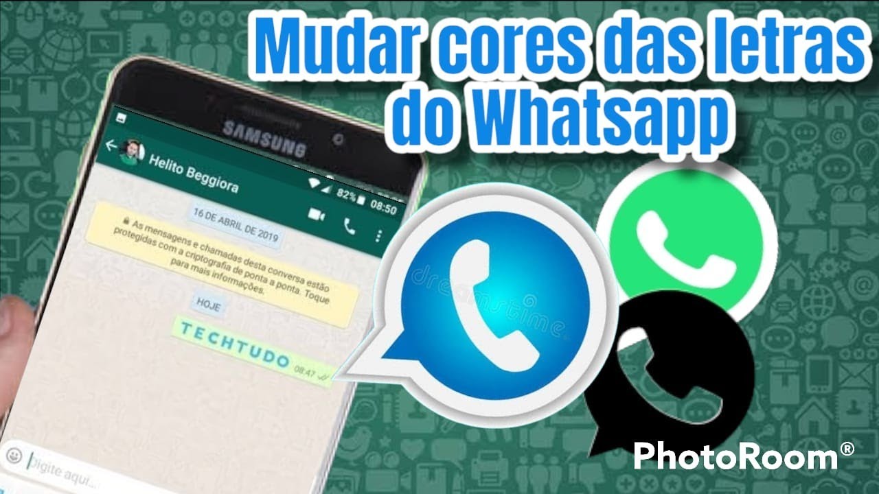 Como mudar a Cor das Letras do WHATSAPP / Dica Simples e Rápida