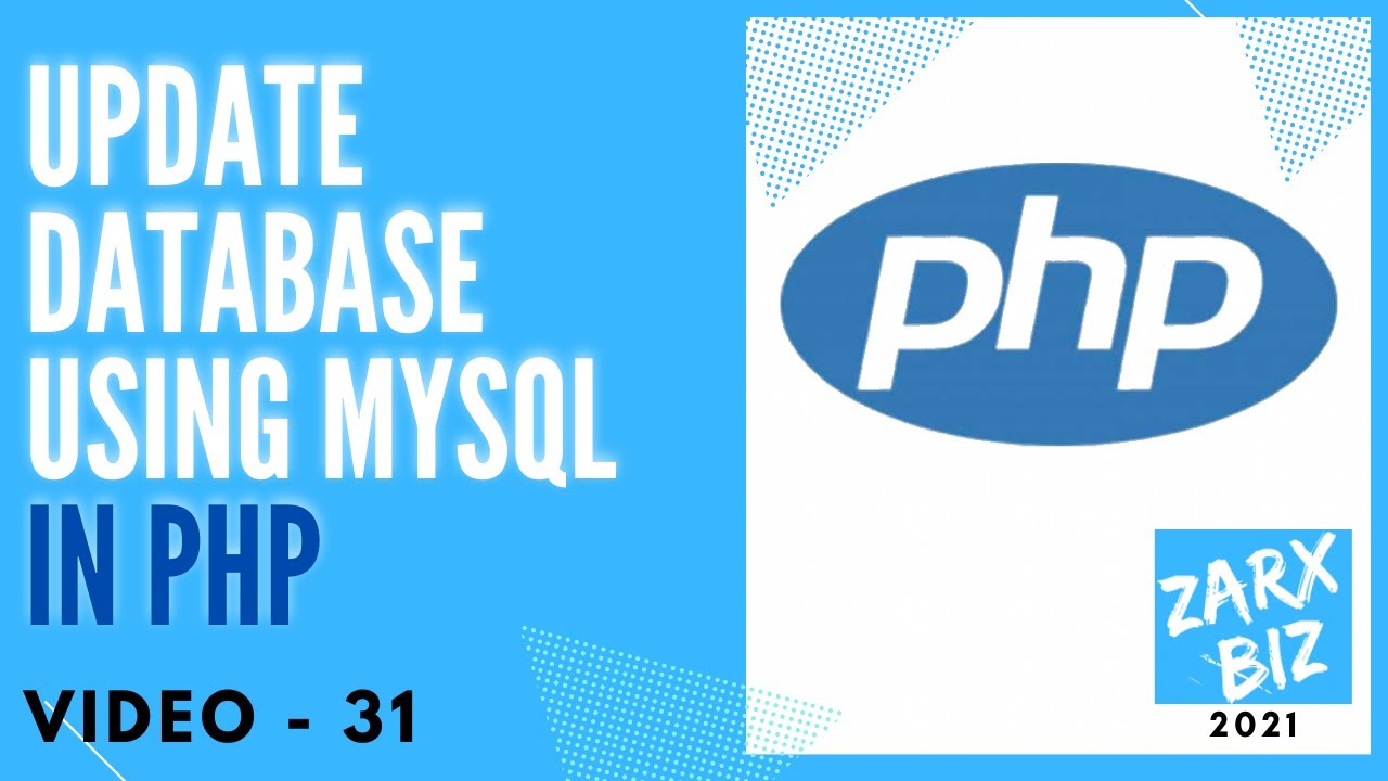 #31 Update database php mysqli | PHP Tutorial | Learn PHP Programming | PHP for Beginners