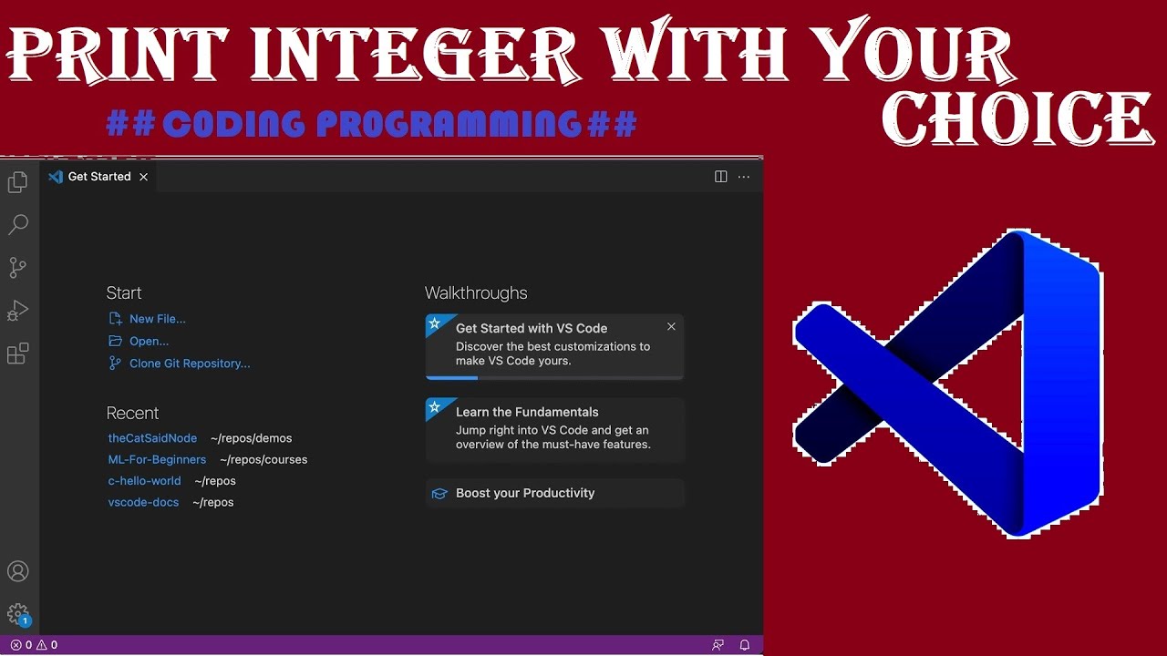 PROGRAM TO PRINT AN INTEGER (ENTER BY THE USER)
