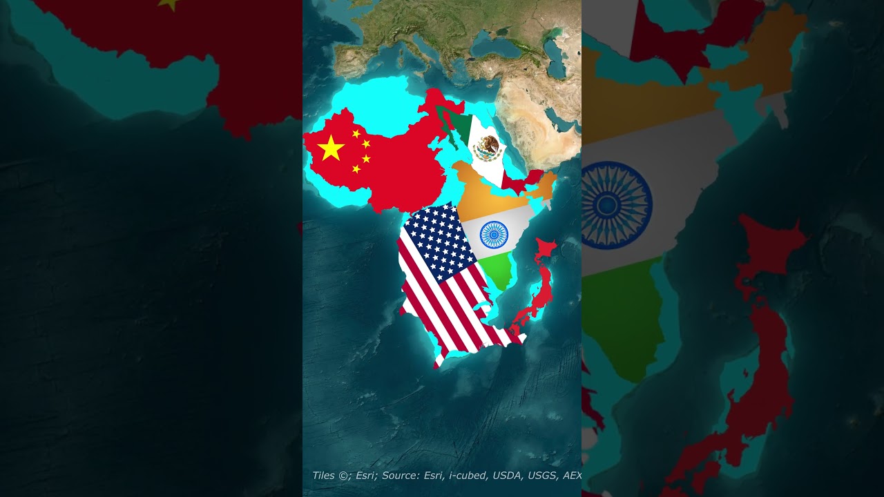 Africa Is Way Bigger Than You Think 🌍 #geography #map