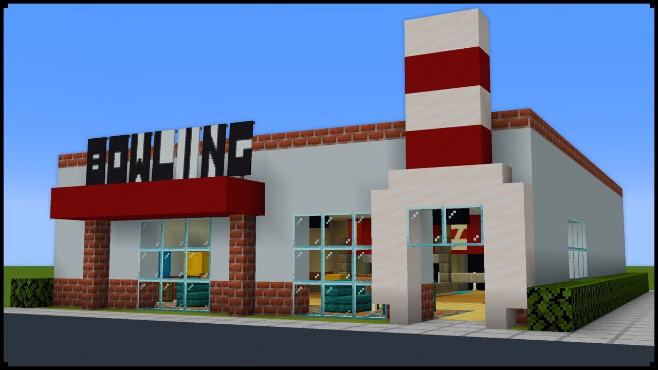 How To Make a Bowling Alley | How To Build a City In Minecraft ...