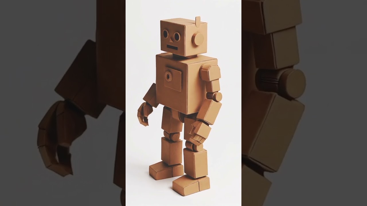 realistic cardboard robot #diy #craft #diycrafts #diyproject #5minutescreative #craftingideas
