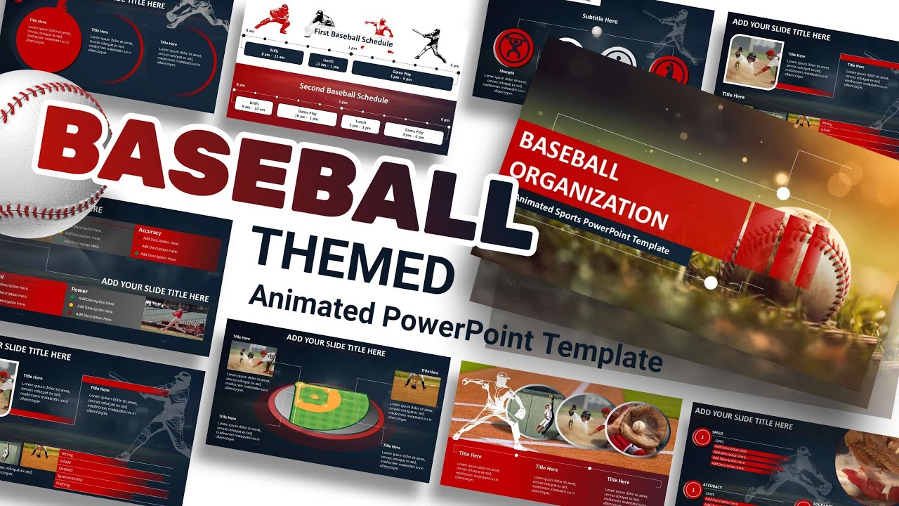 Create Impactful Baseball Presentations with Our Organizational Baseball PowerPoint Template!